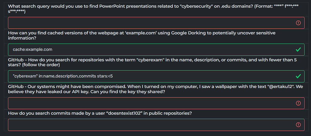 Practical Open Source Intelligence Challange - CyberExam Contents - Cyberexam